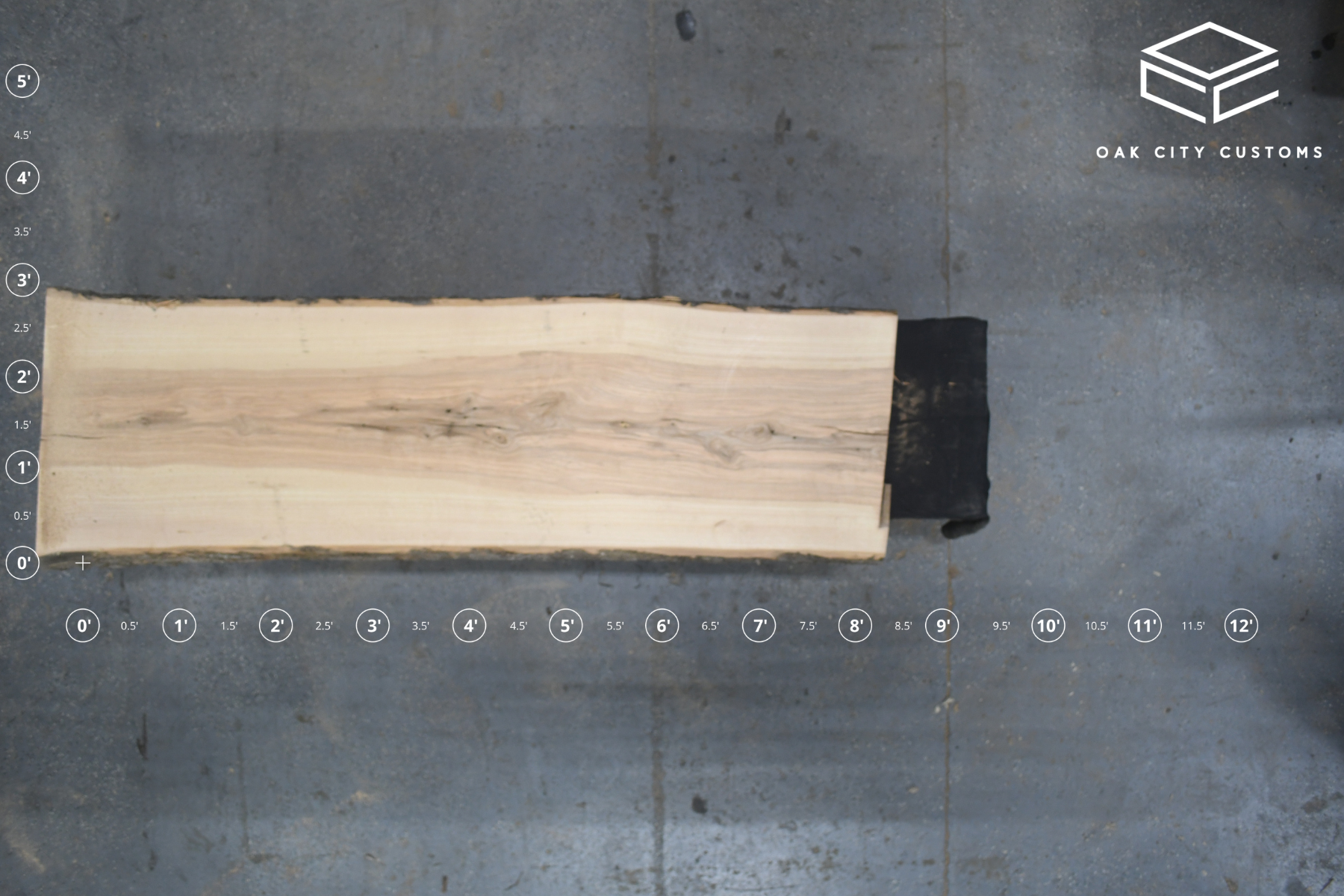 Ash Live Edge Wood Slab #C926 103" x 29" - 30" x 2.4" – Oak City Customs