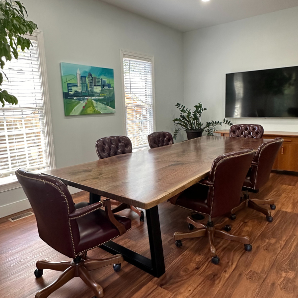 Custom Conference Tables & Logo Tables | Oak City Customs