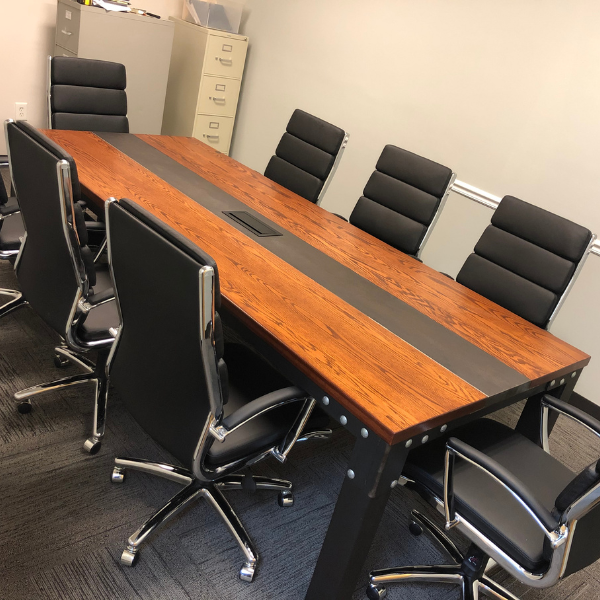Custom Conference Tables & Logo Tables | Oak City Customs