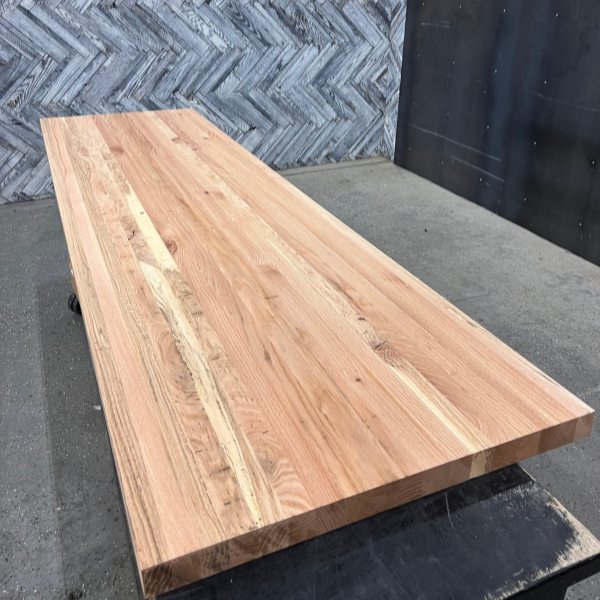 (Pre-Built) Rustic Oak Butcher Block Tabletop #PB030 105" x 29" x 2.0 ...