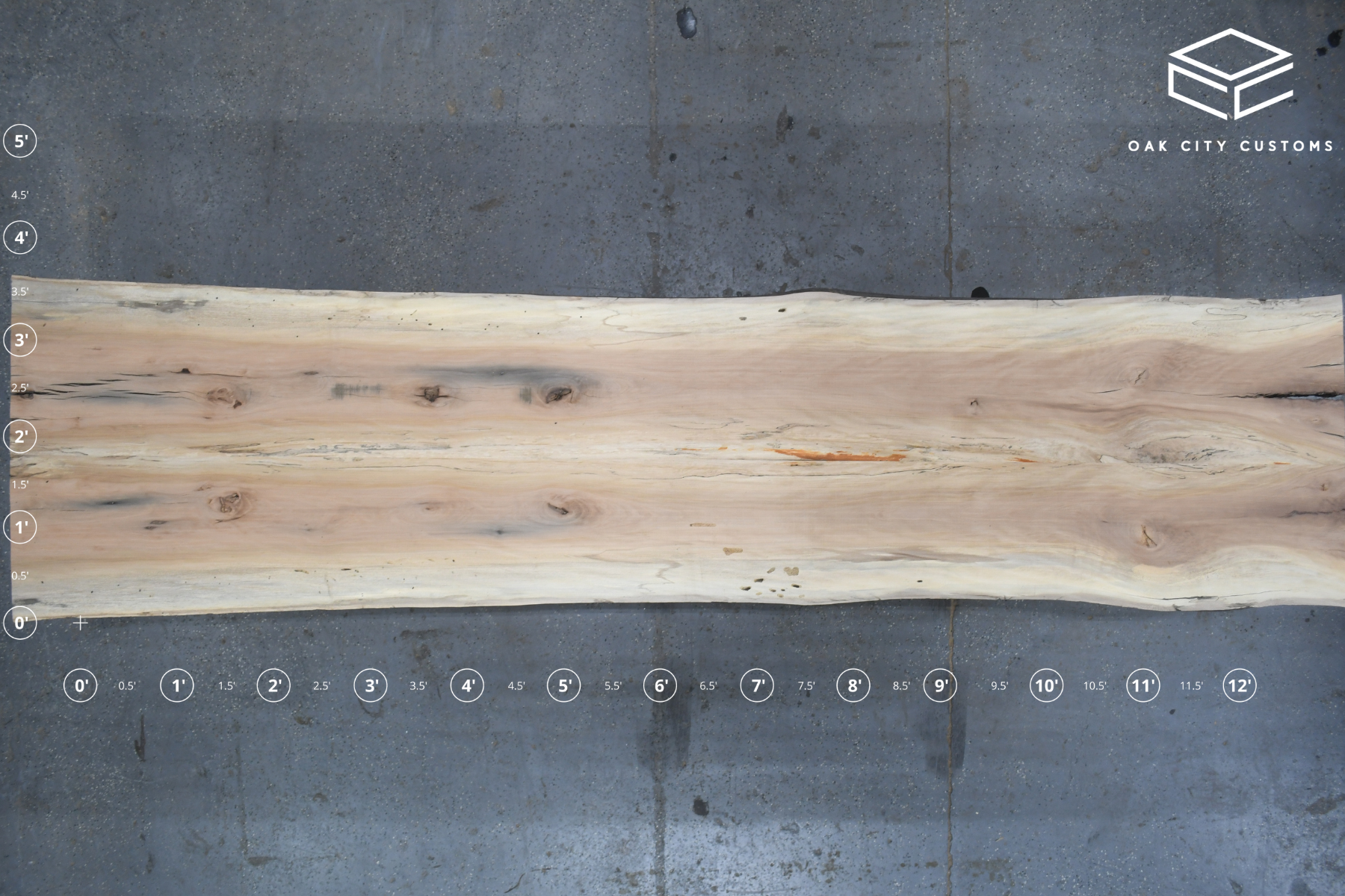 (Pre-Built) Sycamore Live Edge Tabletop #PB140 162" 34"-42" x 2.4 ...